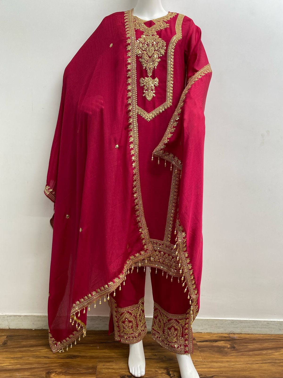HANA RANI PINK READYMADE SUIT – Alranafashion