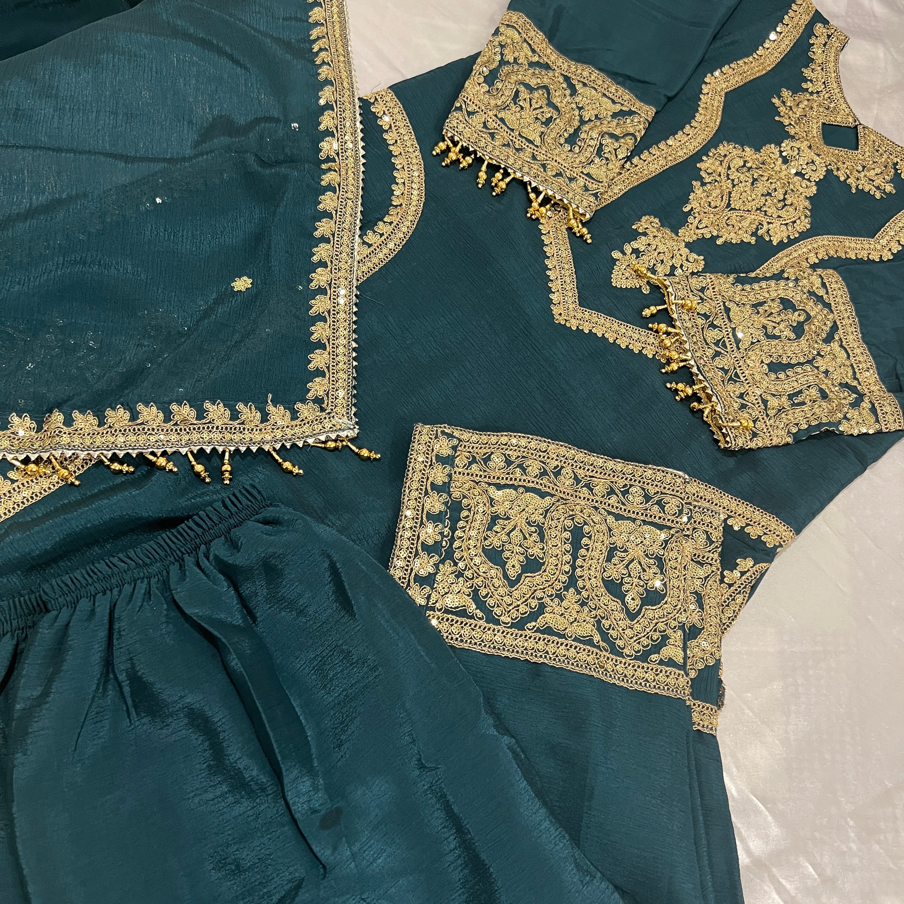 HANA RAMA BLUE READYMADE SUIT – Alranafashion